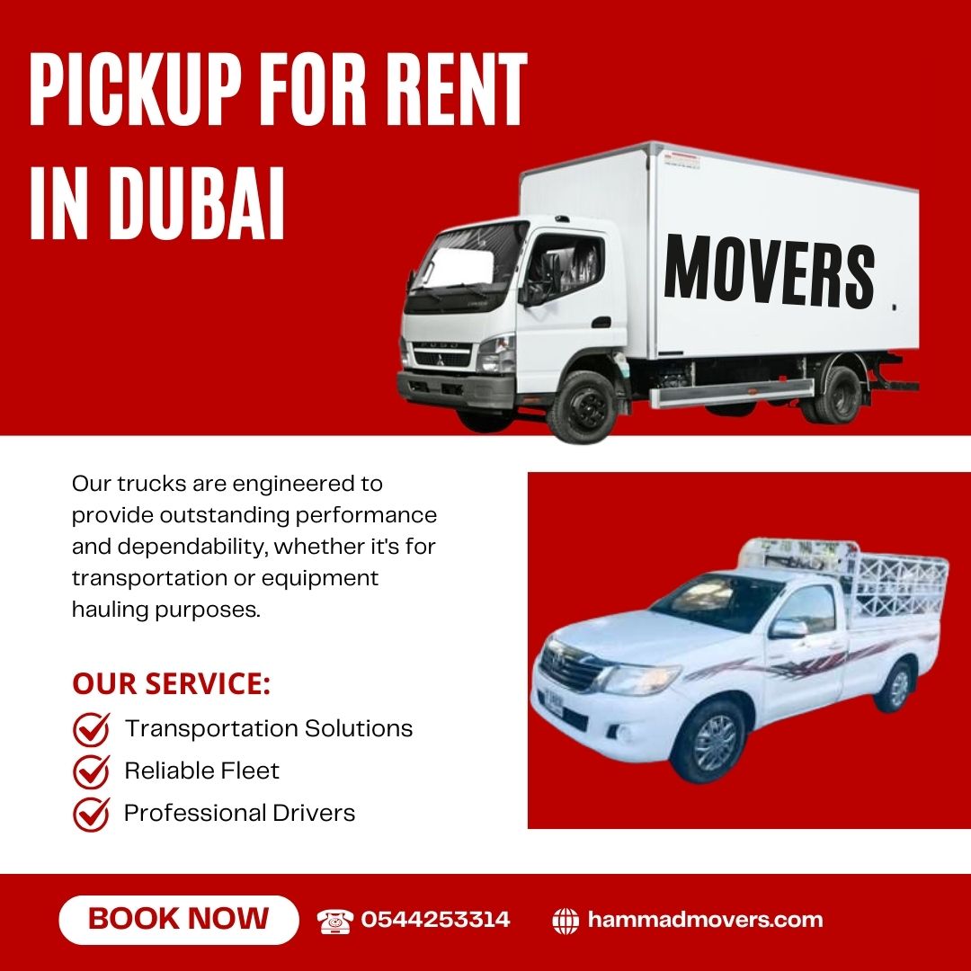 Pickup Rental Dubai | Affordable 1, 2 & 3 Ton Trucks